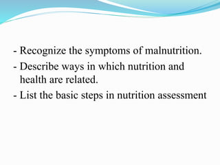 Introduction to nutrition | PPTX