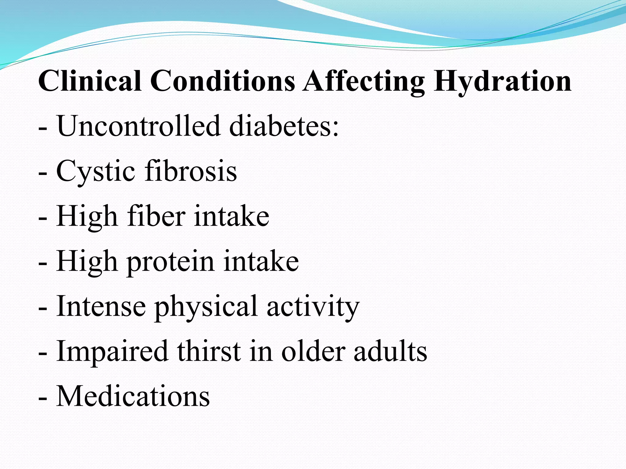 Nutrition course (water) | PPTX | Endocrine and Metabolic Diseases ...