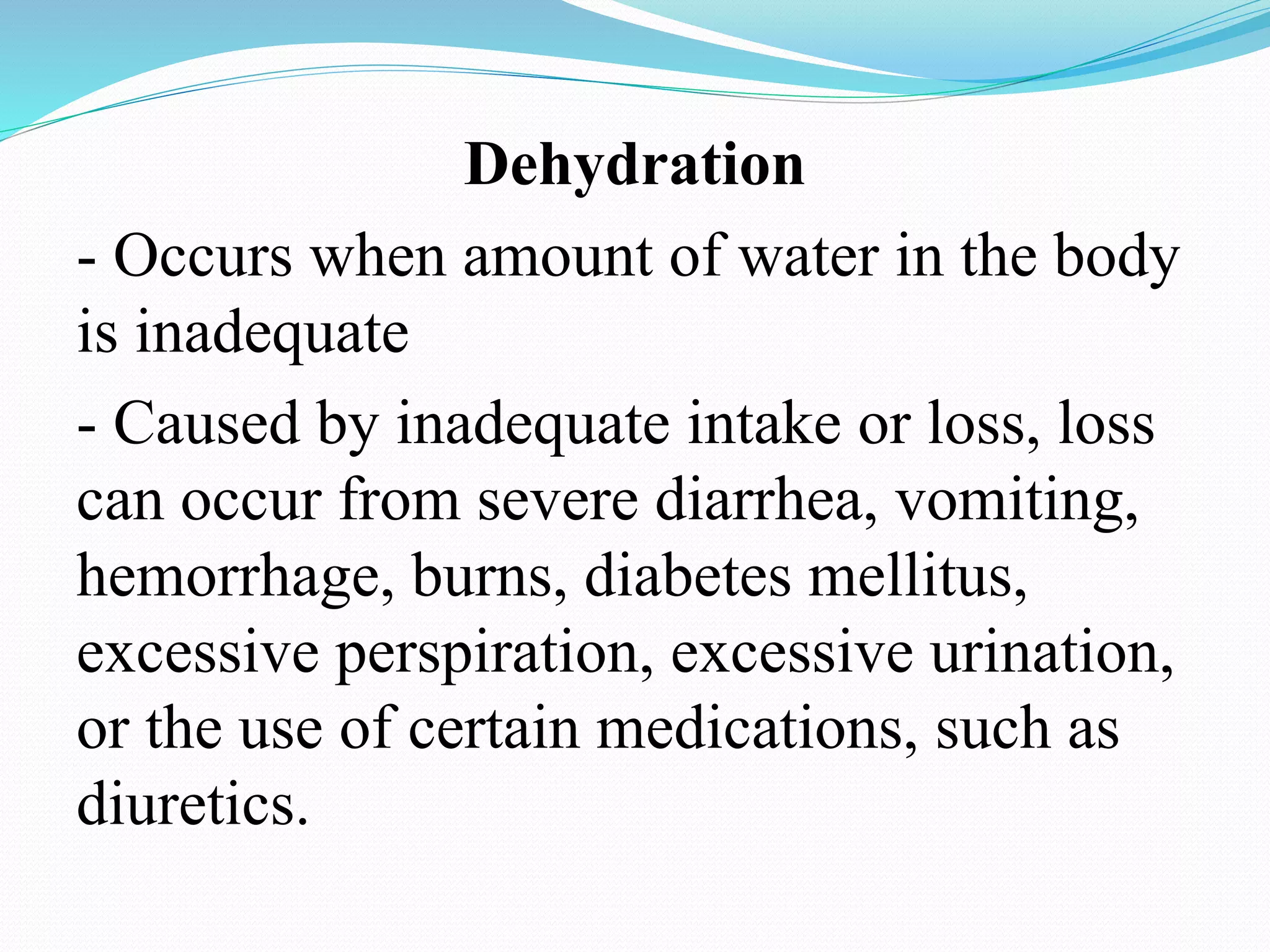 Nutrition course (water) | PPTX | Endocrine and Metabolic Diseases | Diseases and Conditions