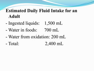 Nutrition course (water) | PPTX