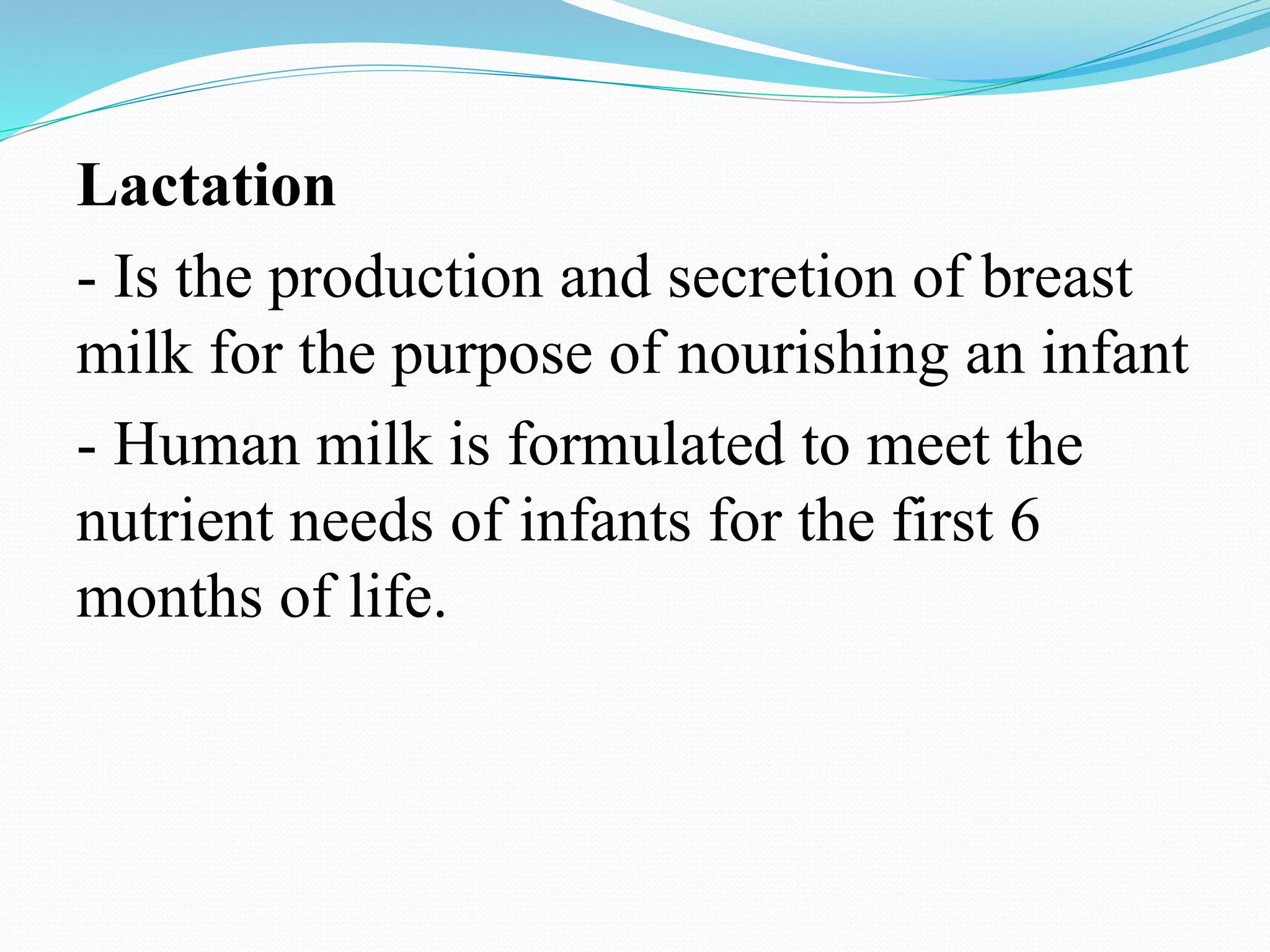 Diet during lactation | PPTX