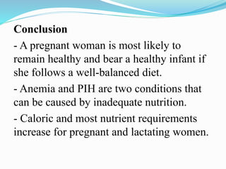 Diet during lactation | PPTX