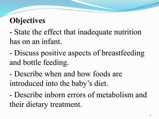 Diet during infancy | PPTX