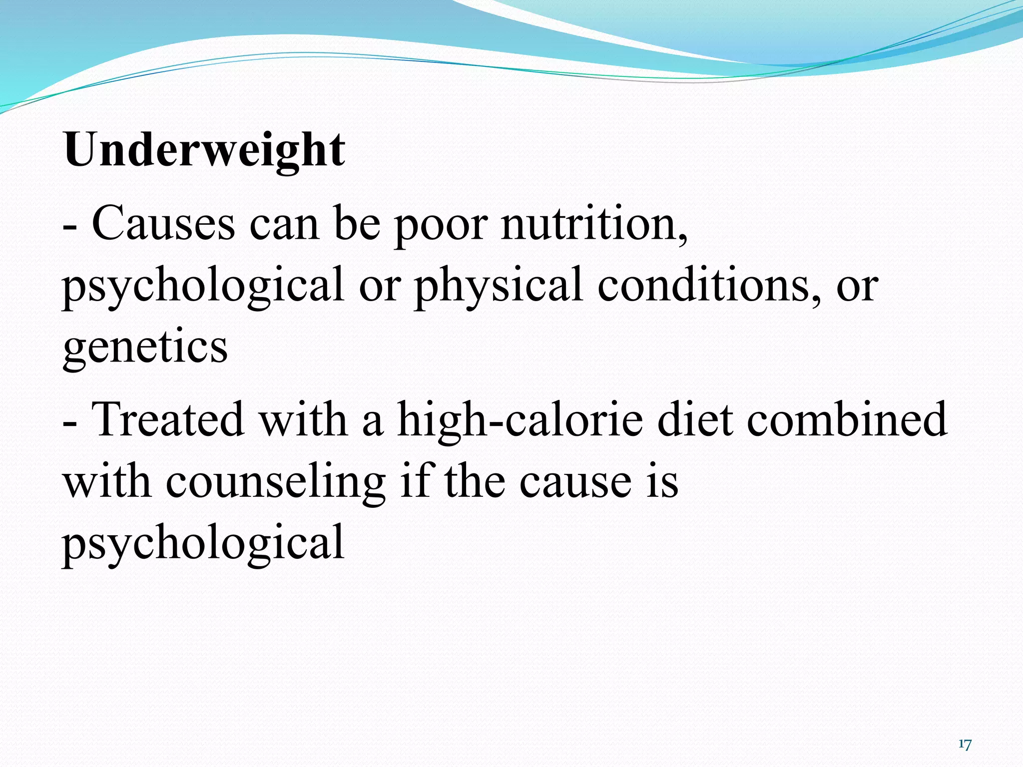 Diet and weight control | PPTX