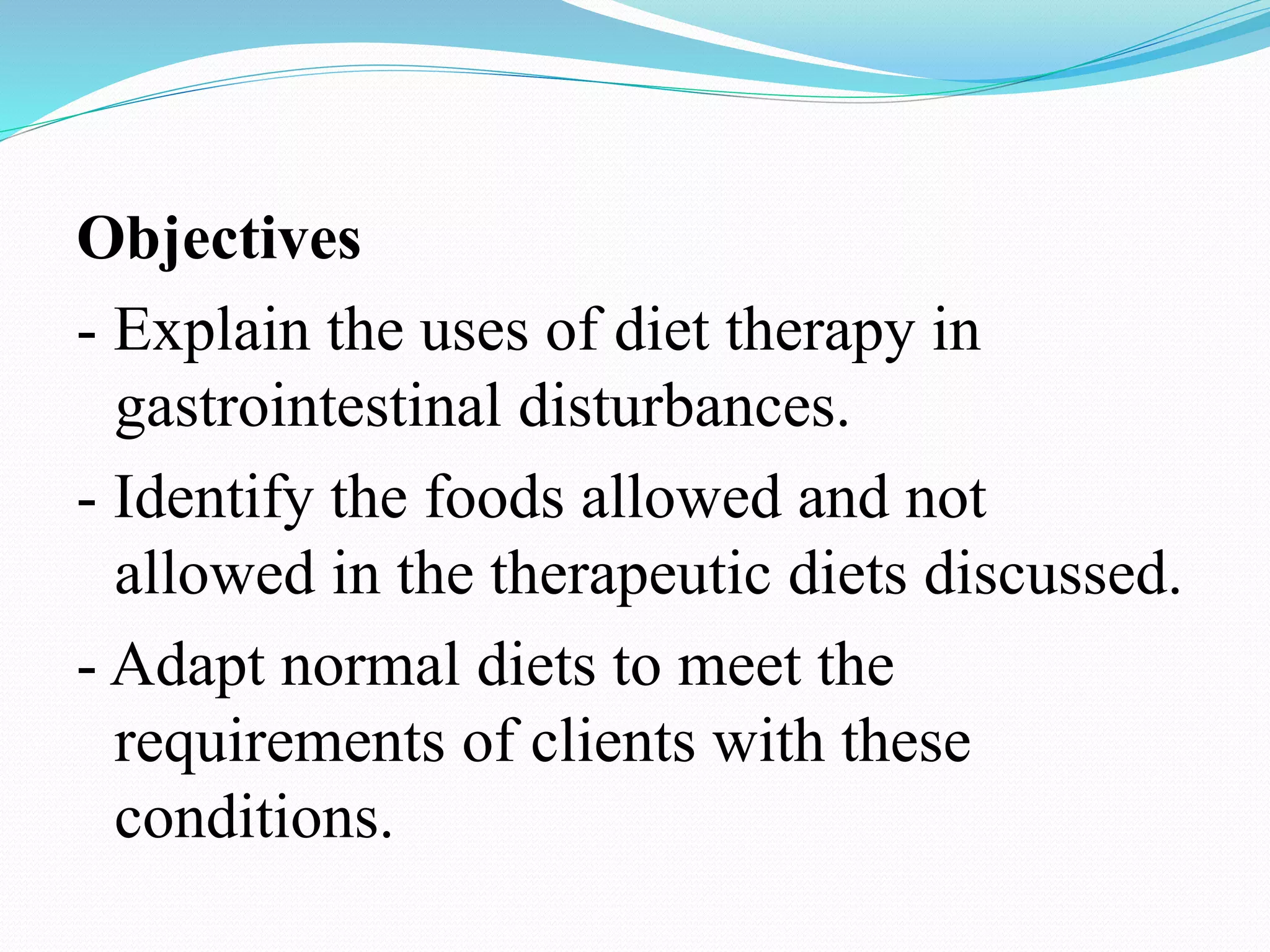 Diet and gastrointestinal problems | PPTX