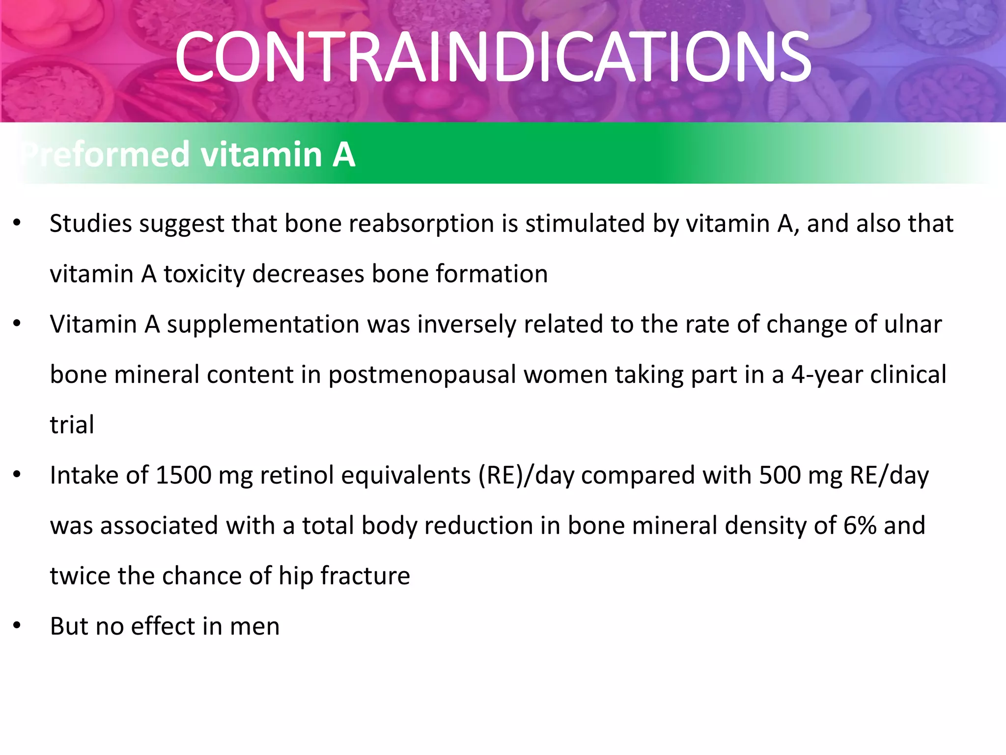 Contraindications, Adverse reactions and ocular nutritional supplements ...