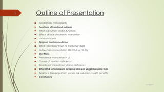 Food as Medicine: The Rationale | PDF