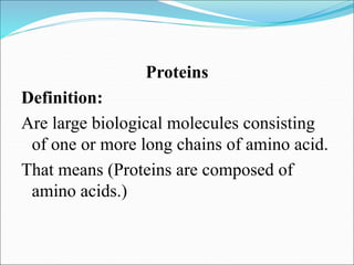 proteins | PPT