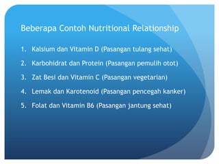 Nutritional Relationship | PPTX