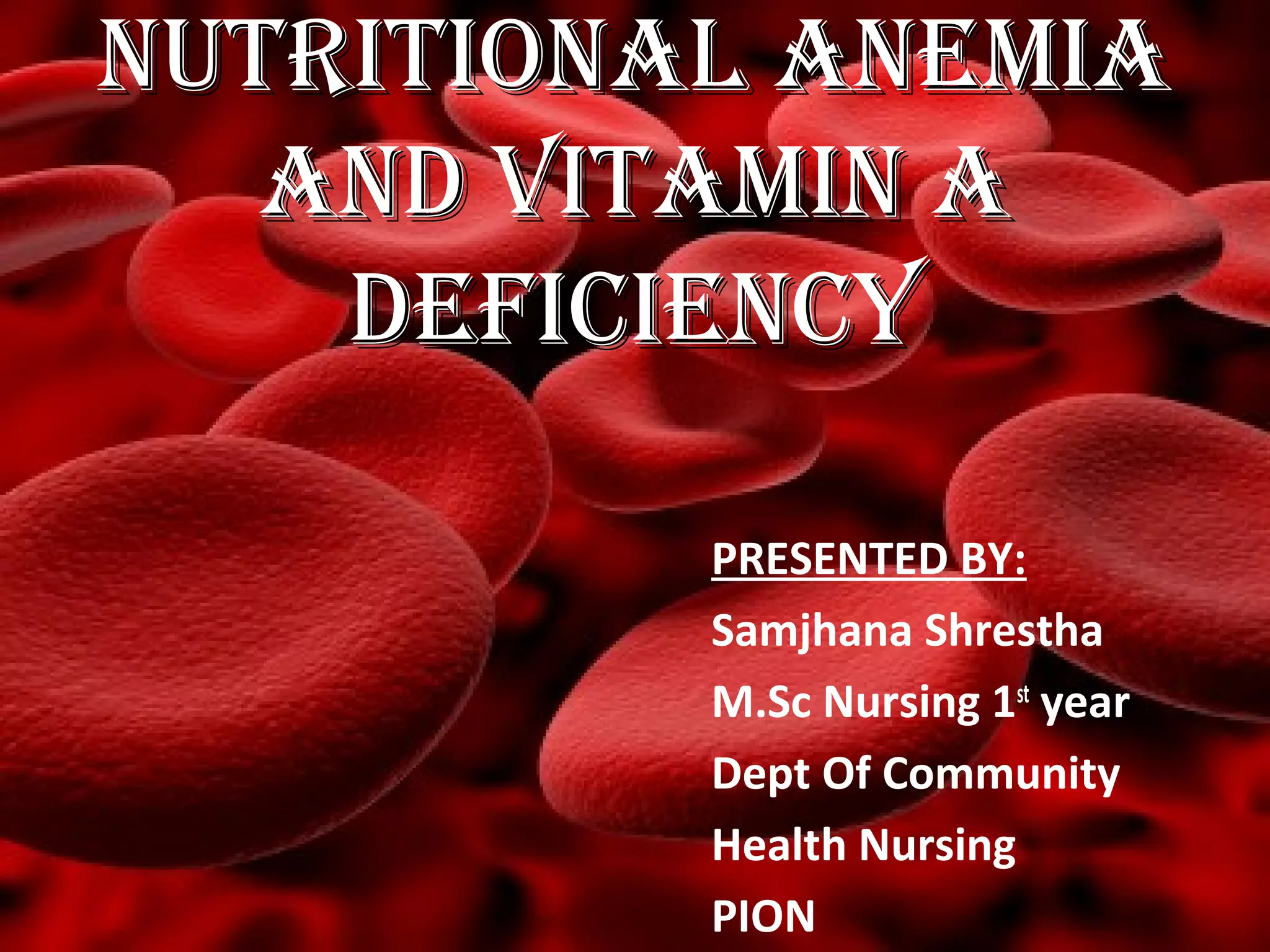 Nutritional anemia | PPT