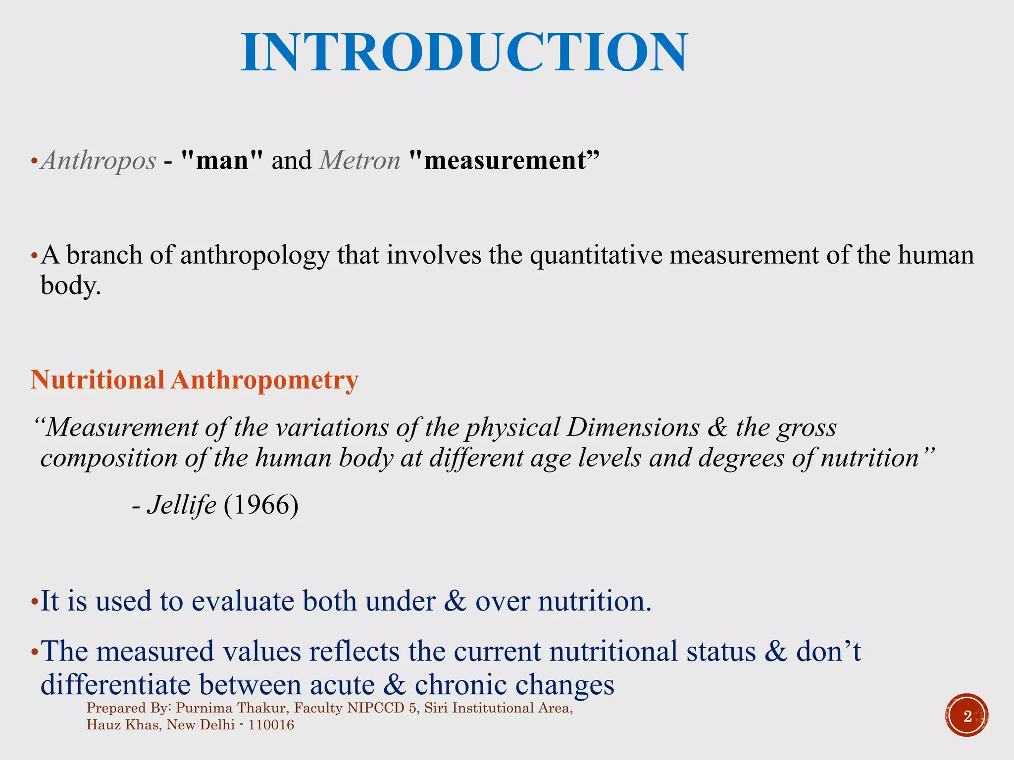 Nutritional anthropometry | PPTX