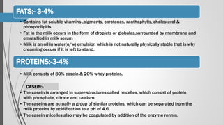 Nutritional aspects of milk & milk products | PPTX