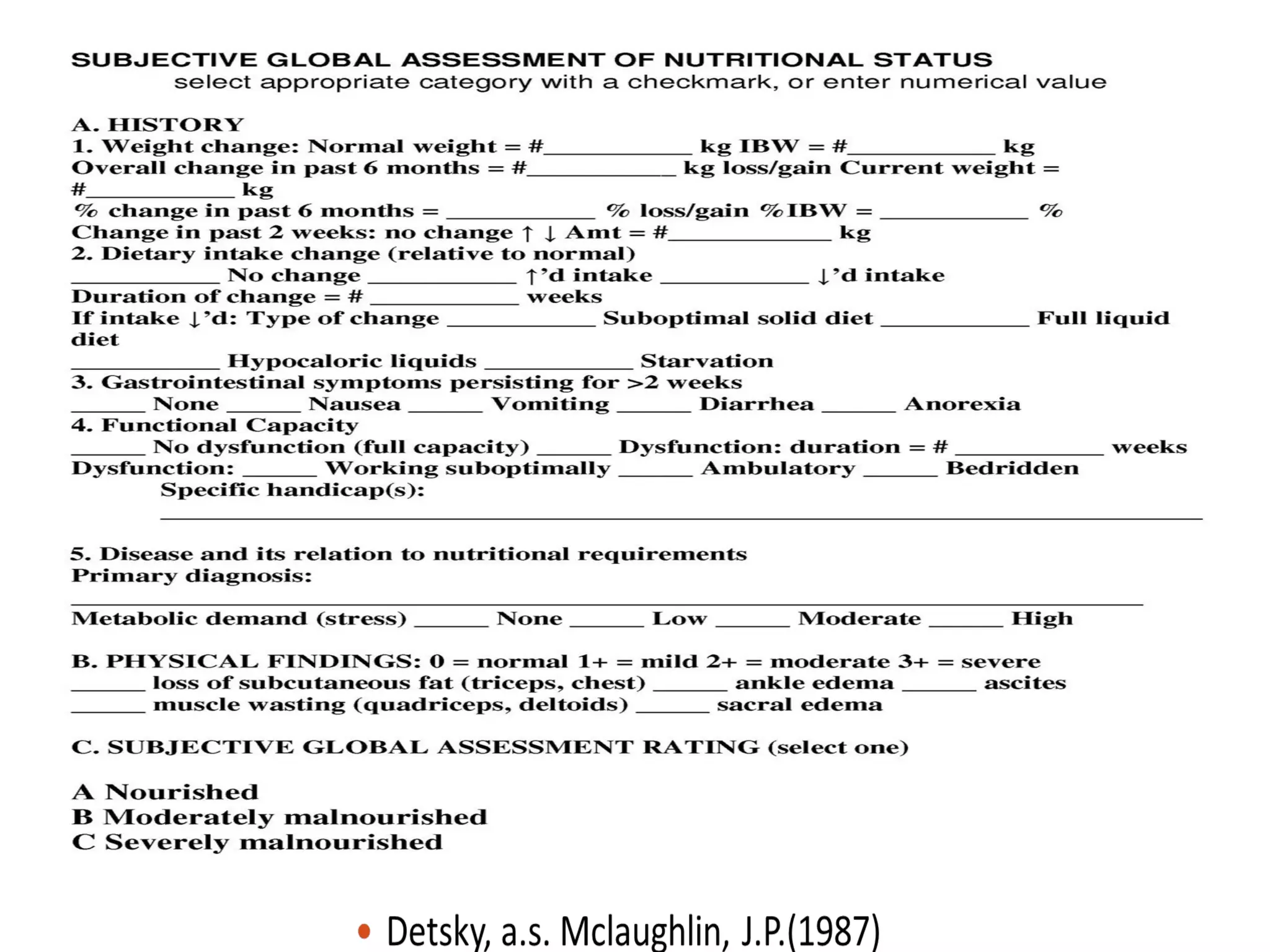 Nutritional assessment | PPT