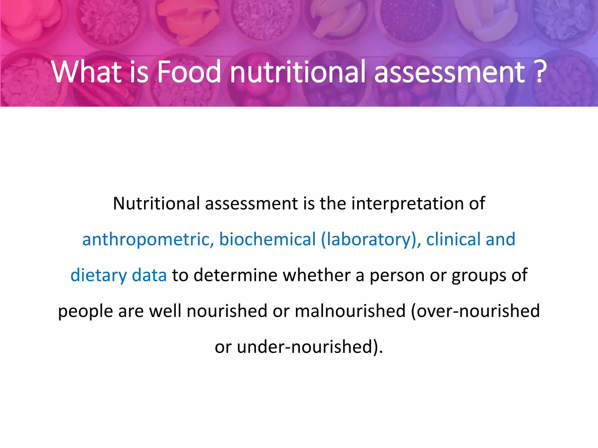 Nutritional assessment | PDF