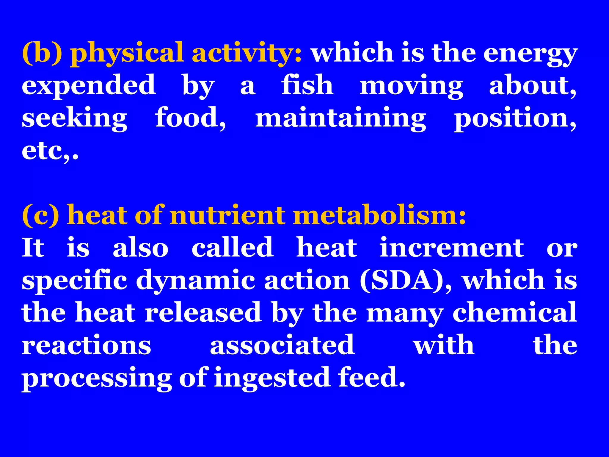 Nutritional bioenergetics in fish | PPTX