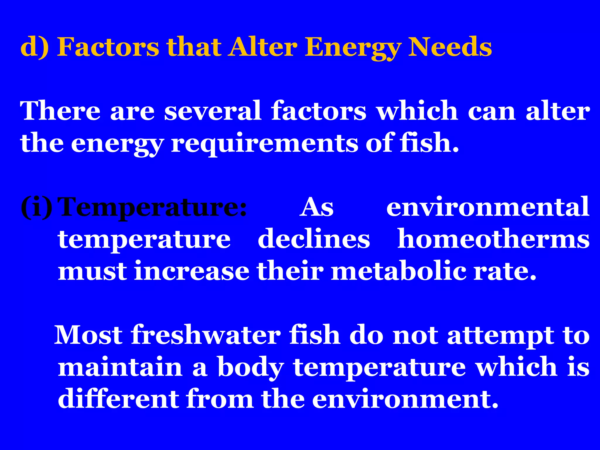 Nutritional bioenergetics in fish | PPTX