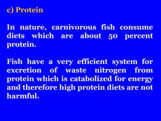 Nutritional bioenergetics in fish | PPTX