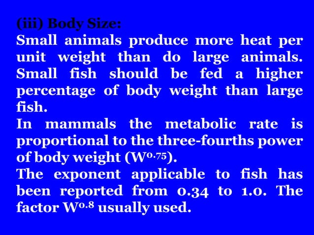 Nutritional bioenergetics in fish | PPTX | Chemistry | Science