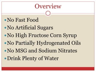 Nutritional Class | PPTX