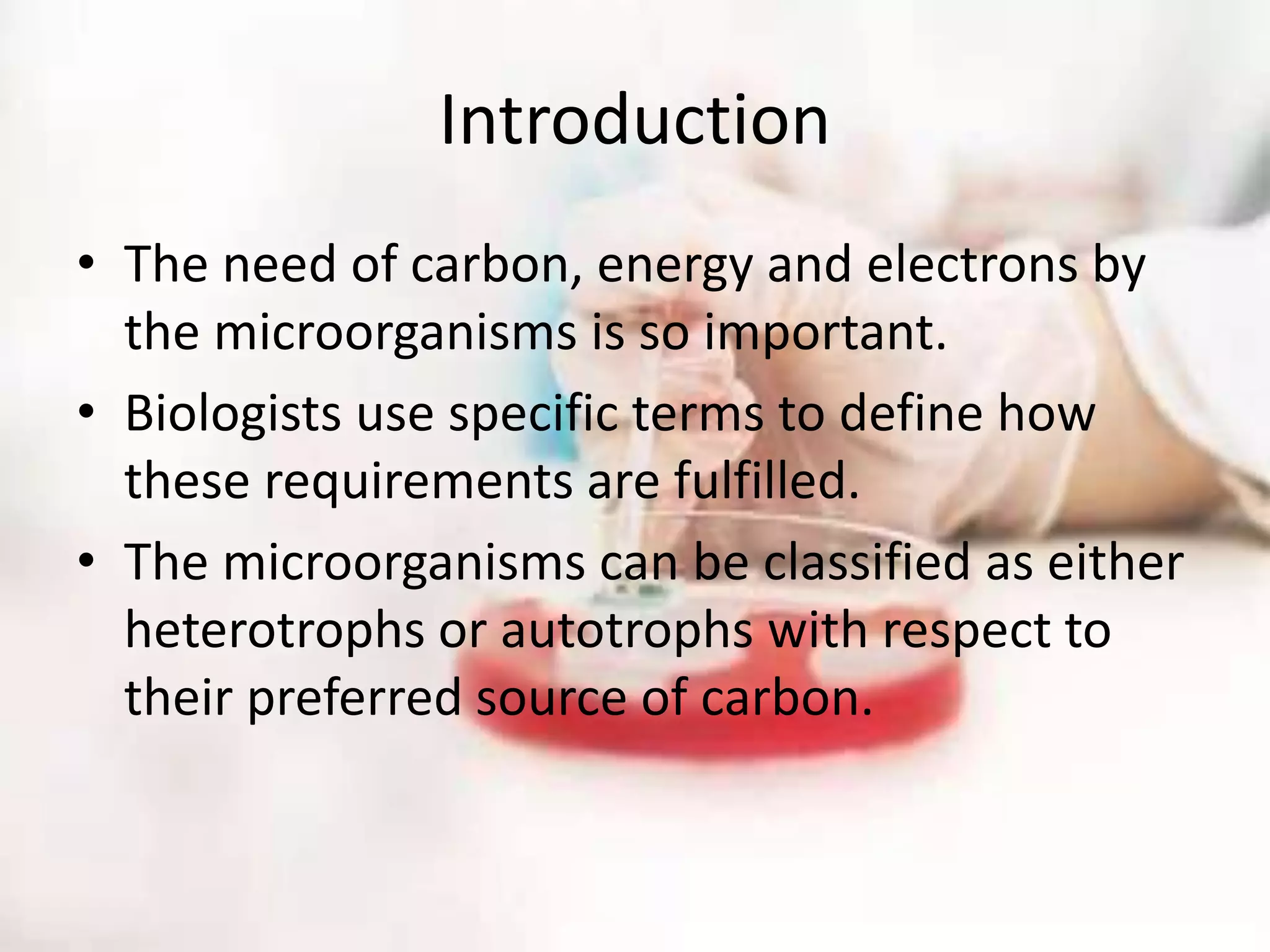 Nutritional classification of bacteria | PPTX