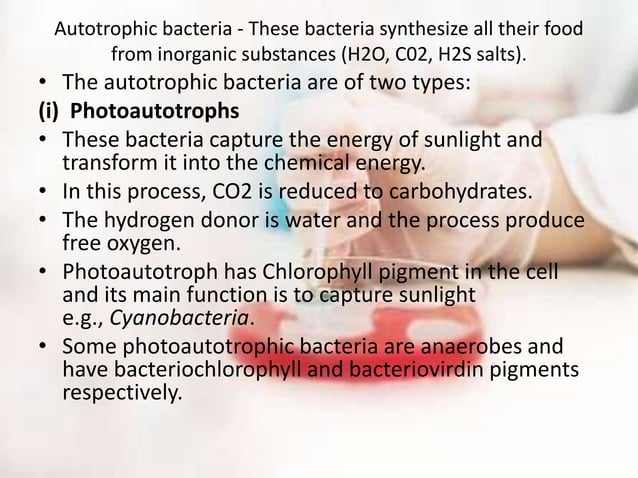 Nutritional classification of bacteria | PPTX | Chemistry | Science