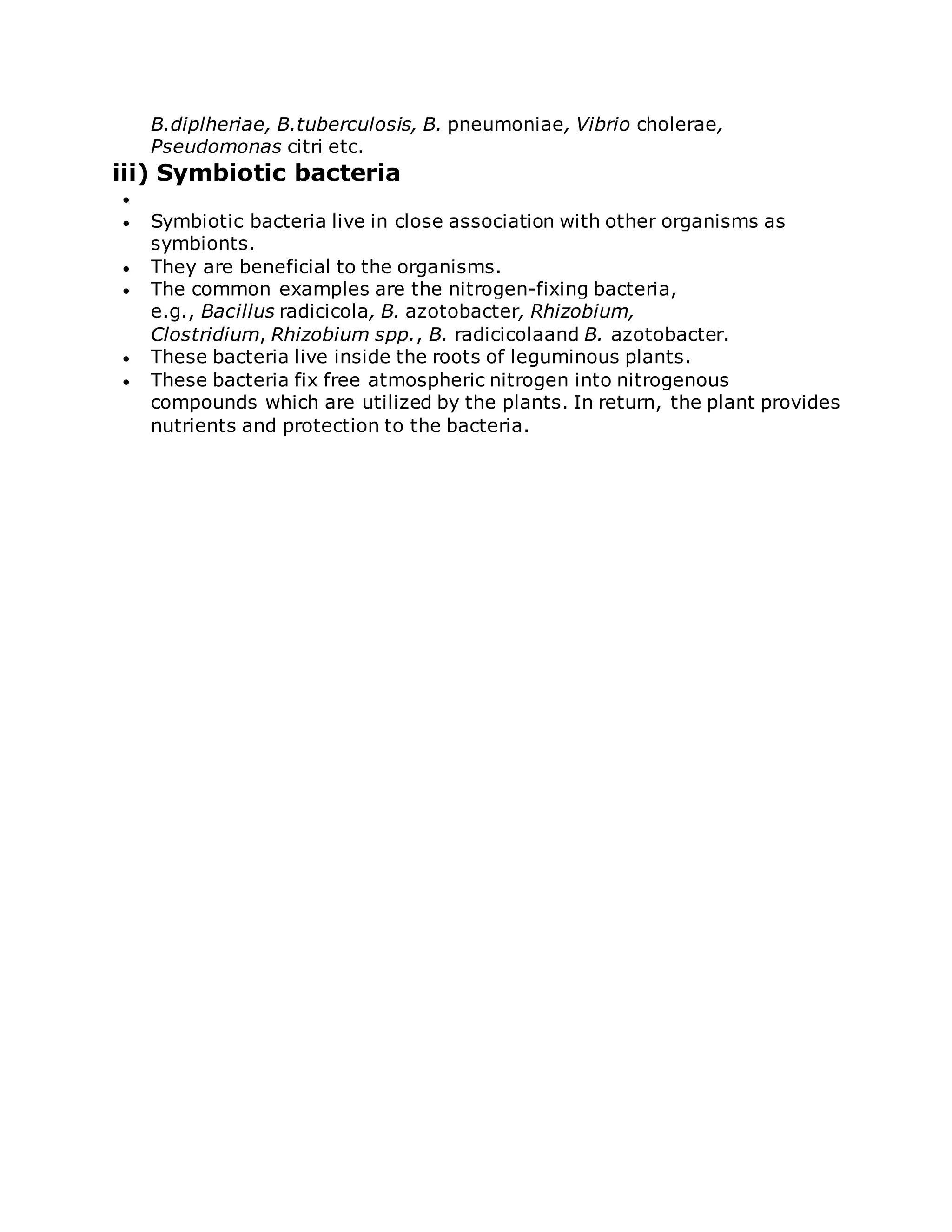 Nutritional classification of bacteria | DOCX
