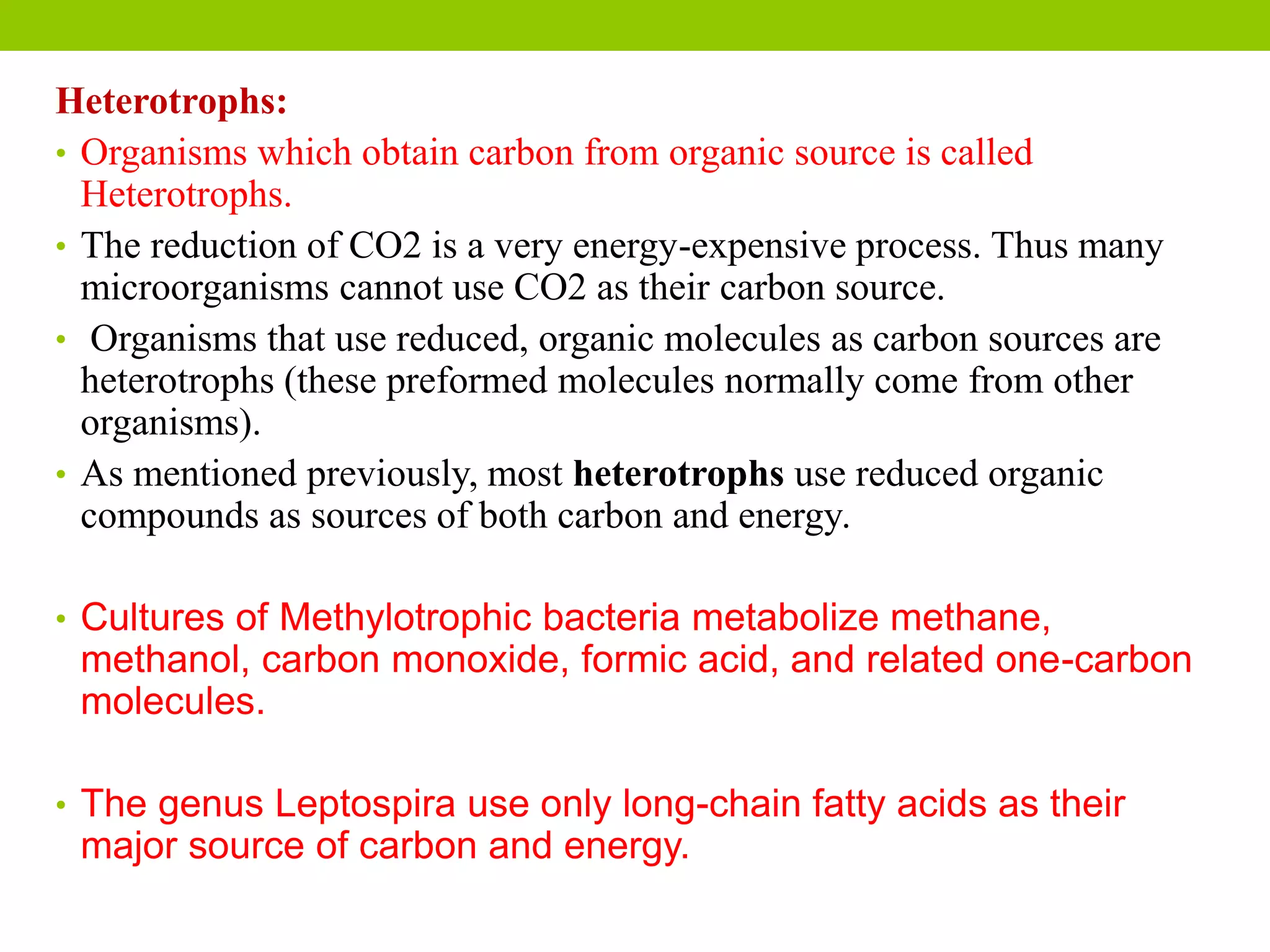 Nutritional classification of bacteria | PPTX