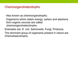 Nutritional classification of bacteria | PPTX