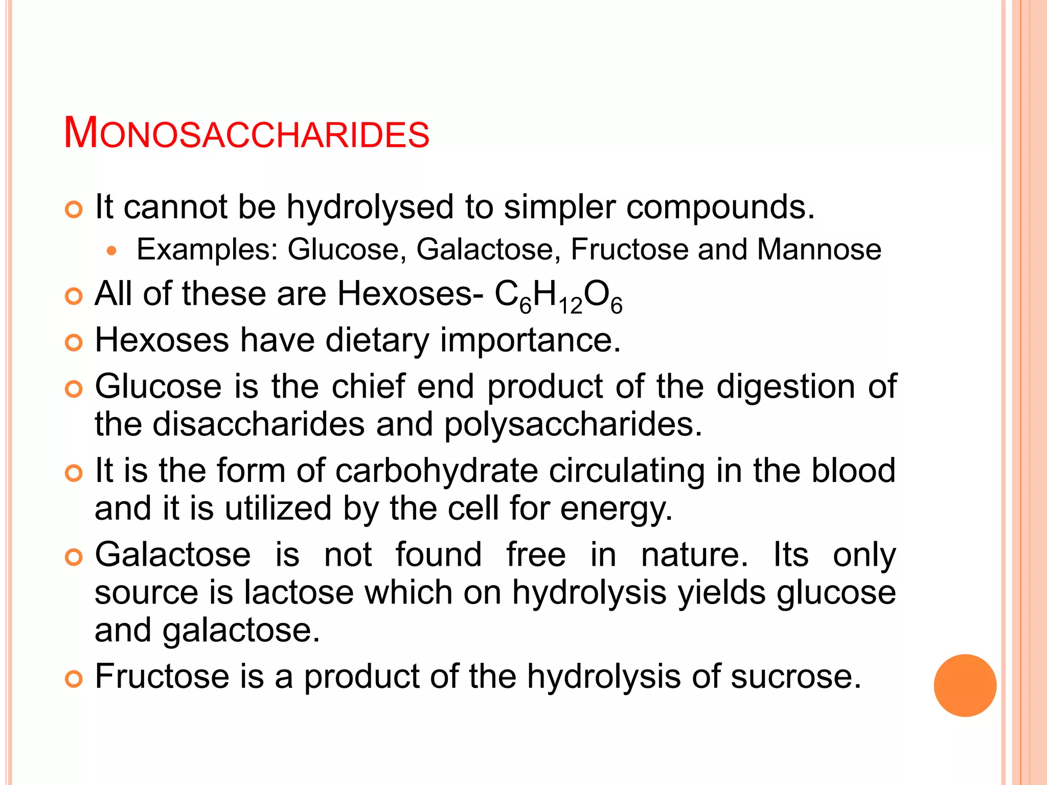 Nutritional classification of Carbohydrates | PPTX