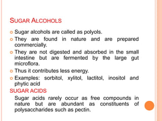 Nutritional classification of Carbohydrates | PPTX