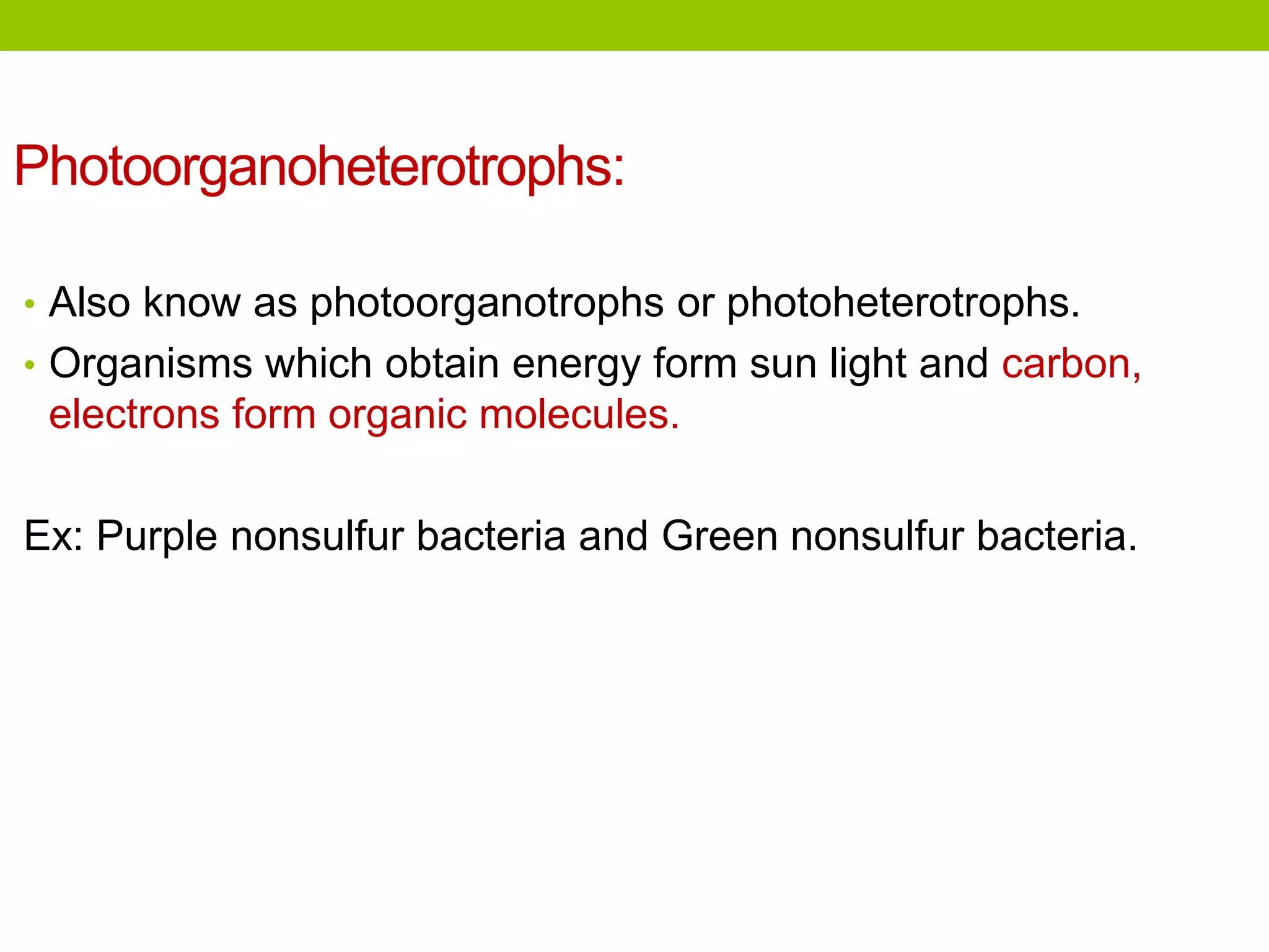 Nutritional classification of microbes | PPTX