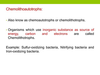 Nutritional classification of microbes | PPTX