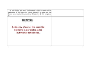 Nutritional Deficiency Diseases | PDF