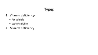 Nutritional deficiency diseases and its effect on bone copy | PPT