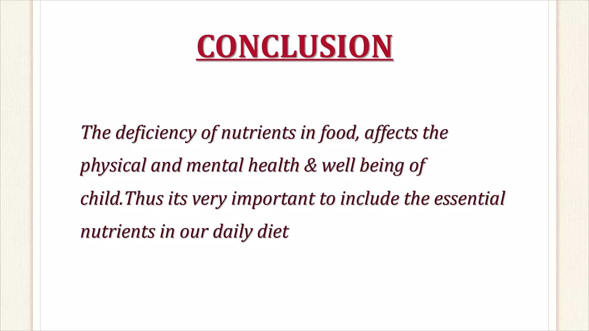 Nutritional deficiency disorder | PDF