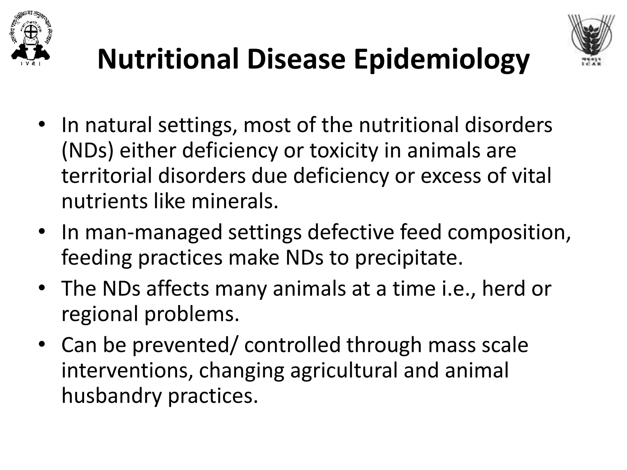Nutritional disease epidemiology | PPTX