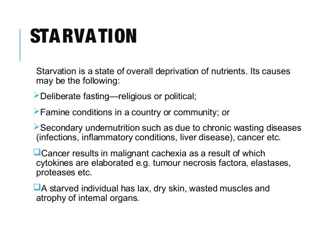 Nutritional diseases (Obesity and starvation)