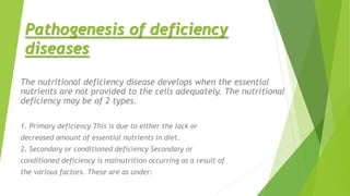 Nutritional diseases , and their causes. | PPTX
