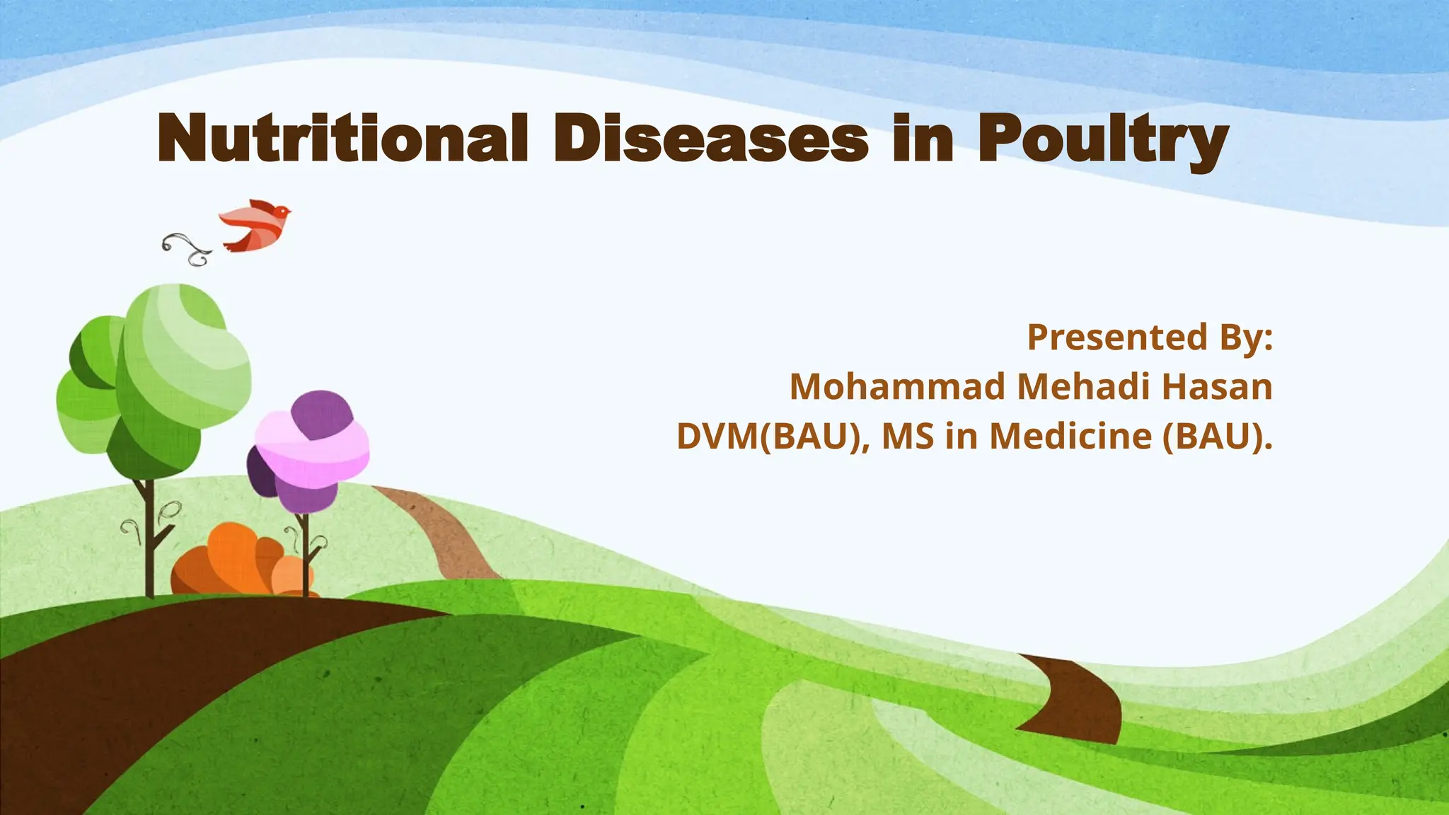 Nutritional Diseases in poultry......... | PPTX