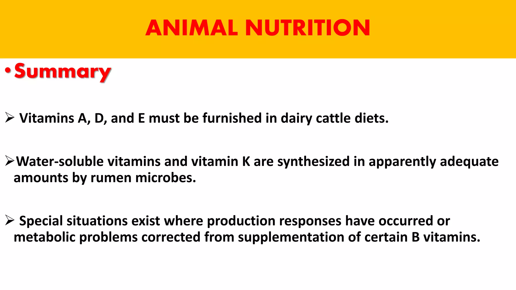 Nutritional disorders of ruminants | PPTX