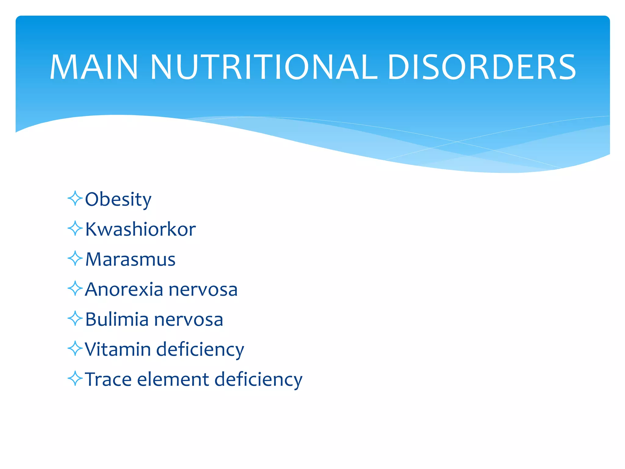 Nutritional Disorders PPT | PPTX