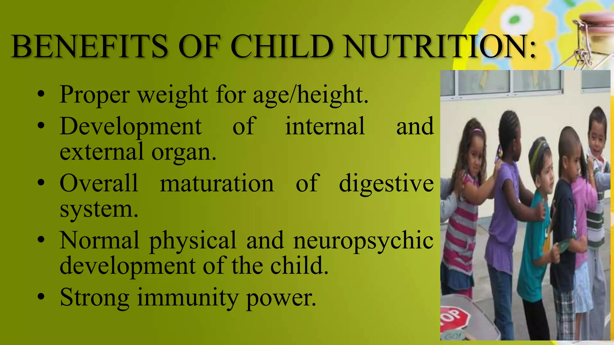 Nutritional education and health education in Pediatric | PPTX