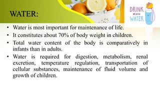 Nutritional education and health education in Pediatric | PPTX