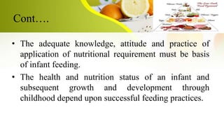 Nutritional education and health education in Pediatric | PPTX