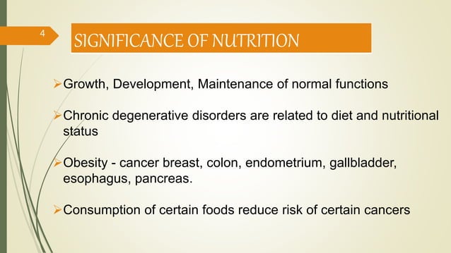Nutritional factors in some diseases | PPTX | Nutrition | Healthy Living