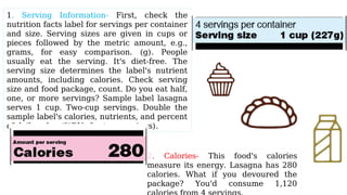 NUTRITIONAL FOOD LABEL AND BALANCED DIET .pptx