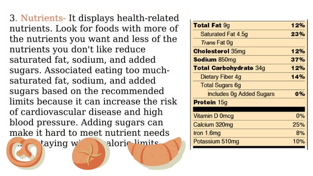 NUTRITIONAL FOOD LABEL AND BALANCED DIET .pptx