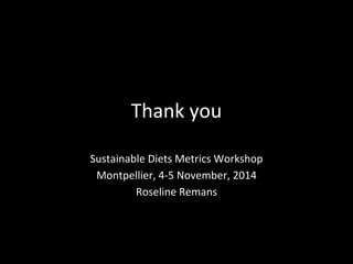 Nutritional functional diversity, Roseline Remans | PPT