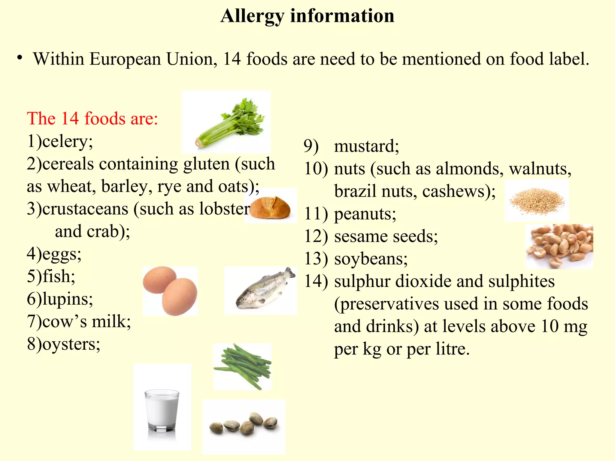 Nutritional labeling of food products | PPT