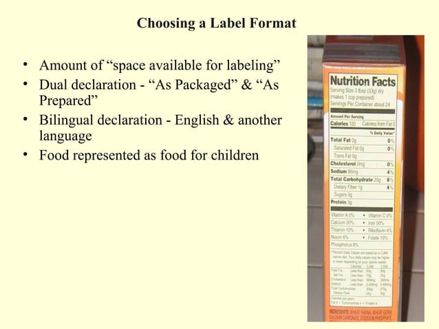 Nutritional labeling of food products | PPT | Healthy Cooking and ...